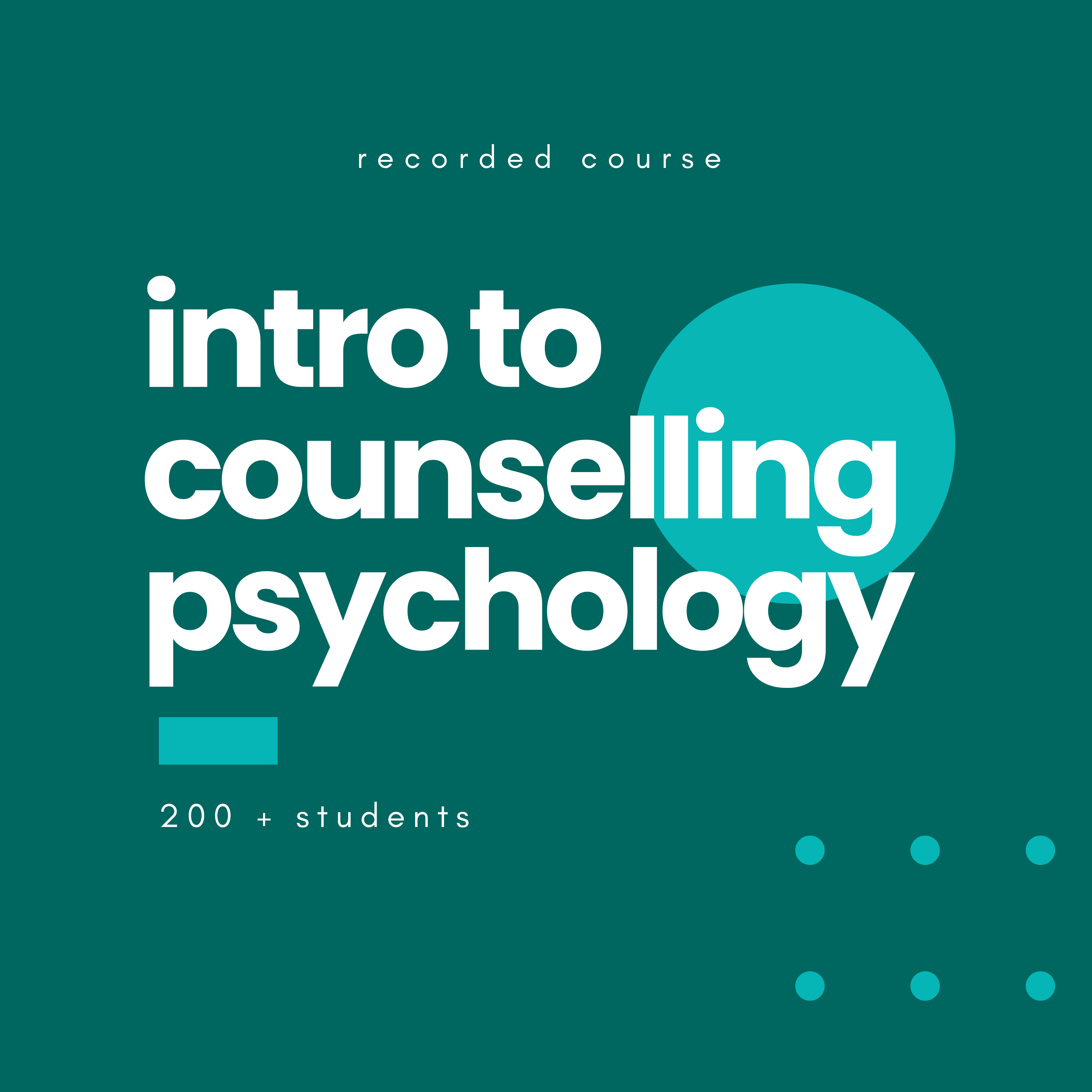 Intro to Counselling Psychology Course | Socially Souled | Psychology